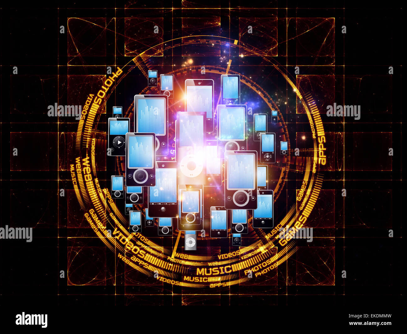 Media of technology Stock Photo - Alamy