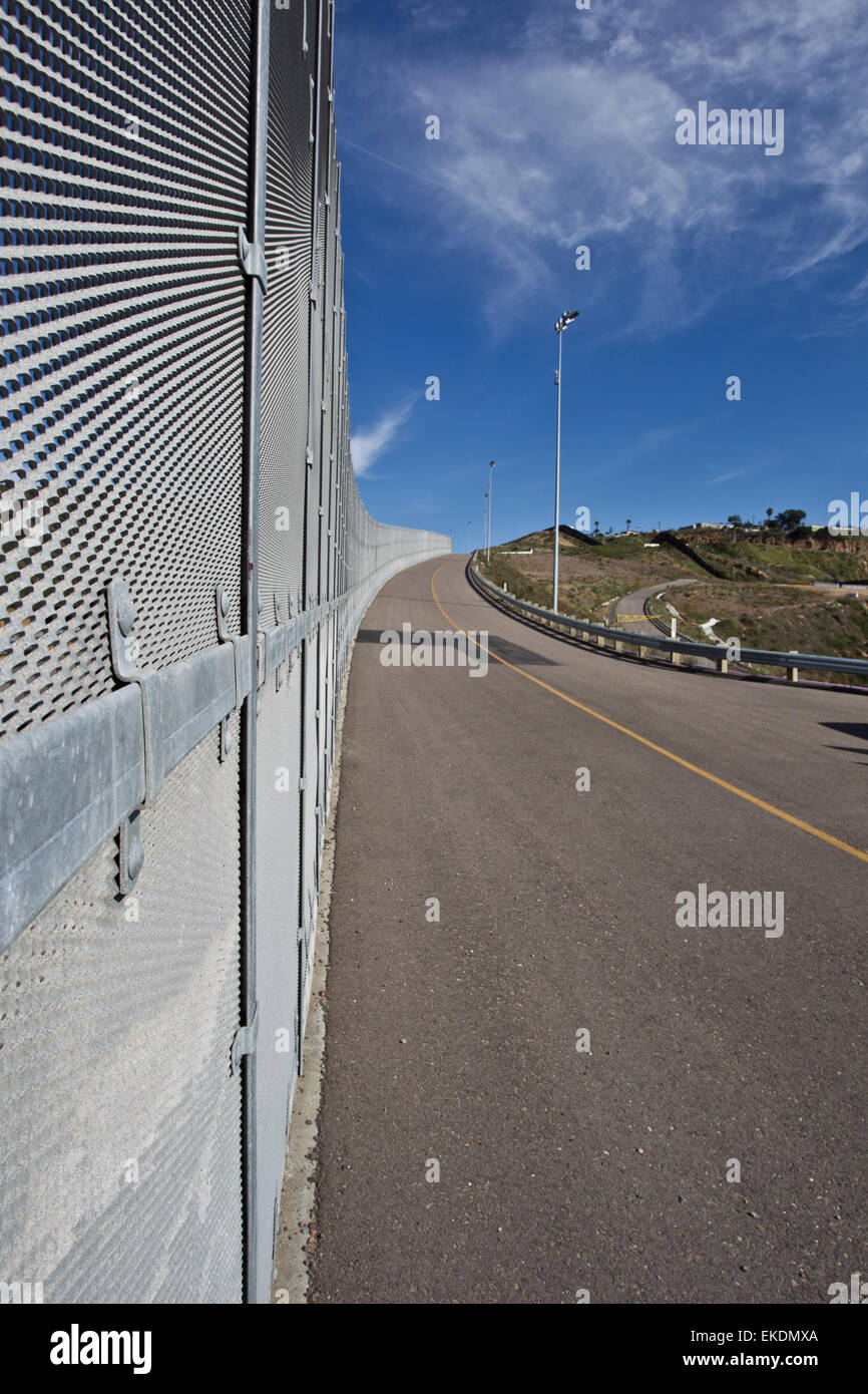 A border fence near San Diego, California, serves as part of the U.S ...