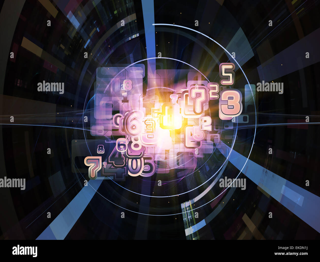Number with particles hi-res stock photography and images - Alamy