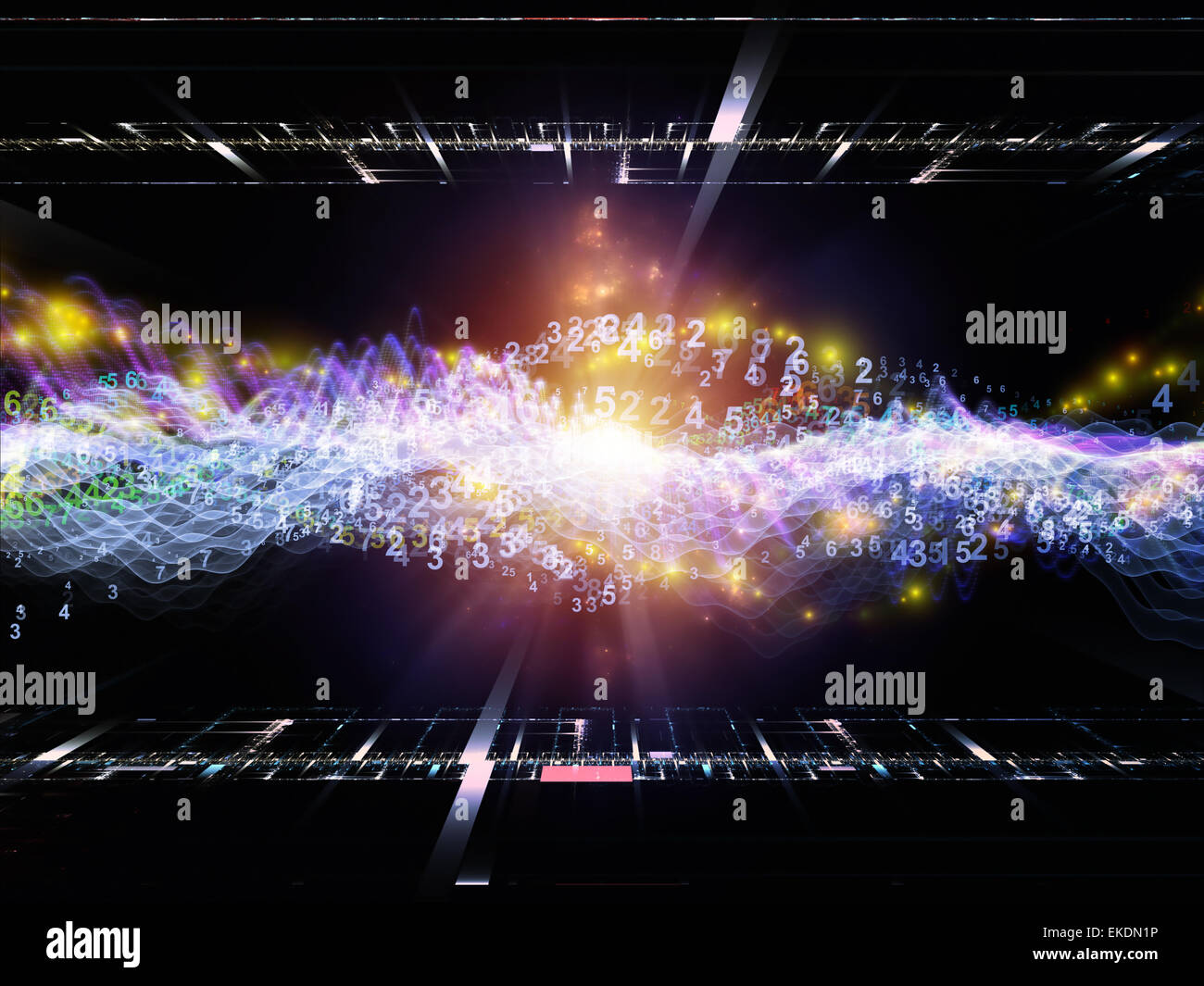Sine Wave Lights Stock Photo - Alamy