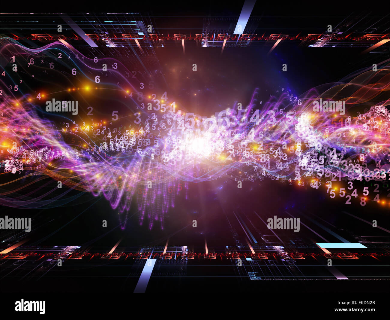 Digital Sine Wave Backdrop Stock Photo - Alamy