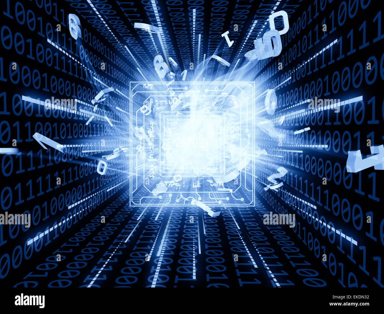 Number Burst Composition Stock Photo - Alamy