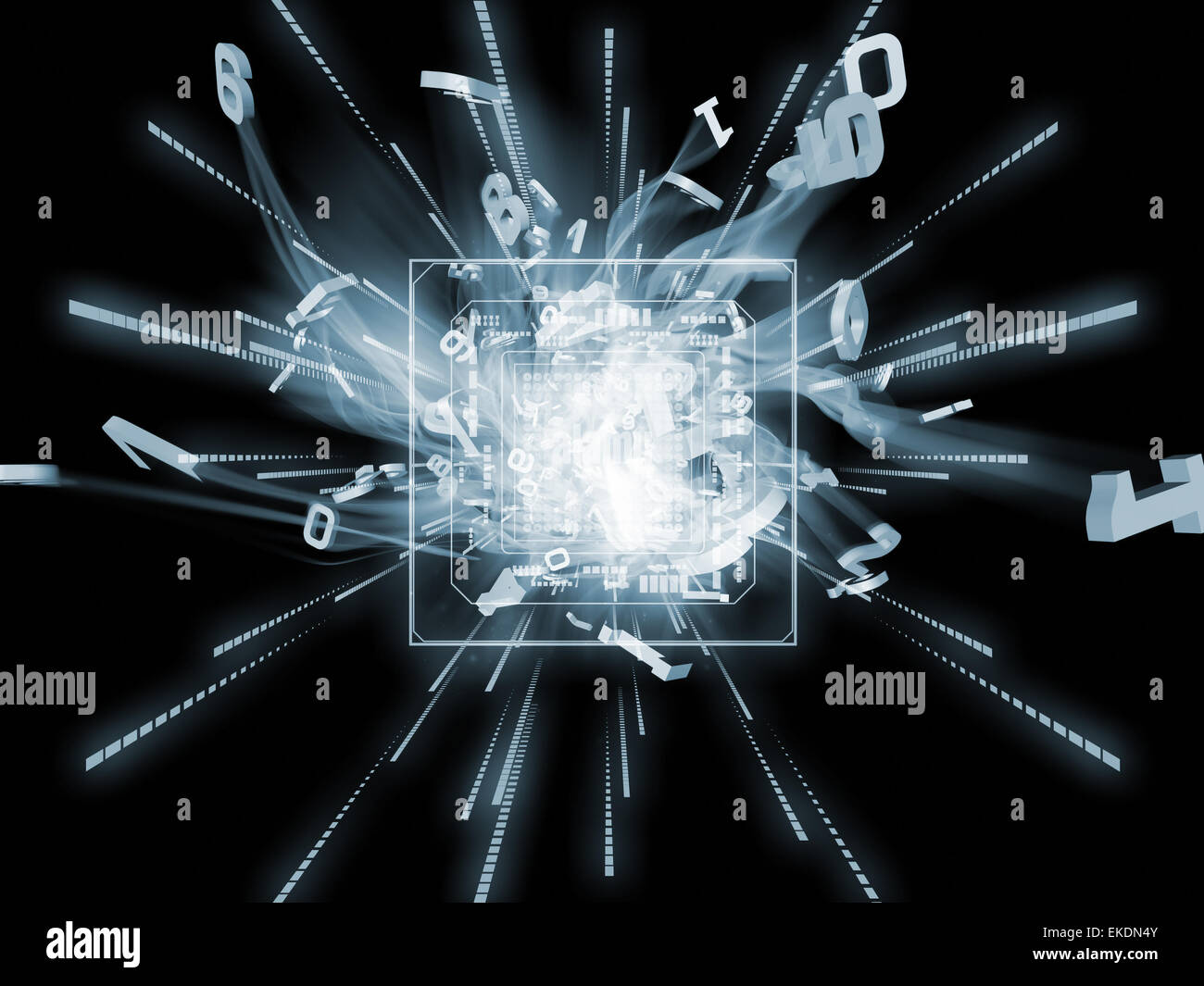 Number Burst Abstraction Stock Photo - Alamy