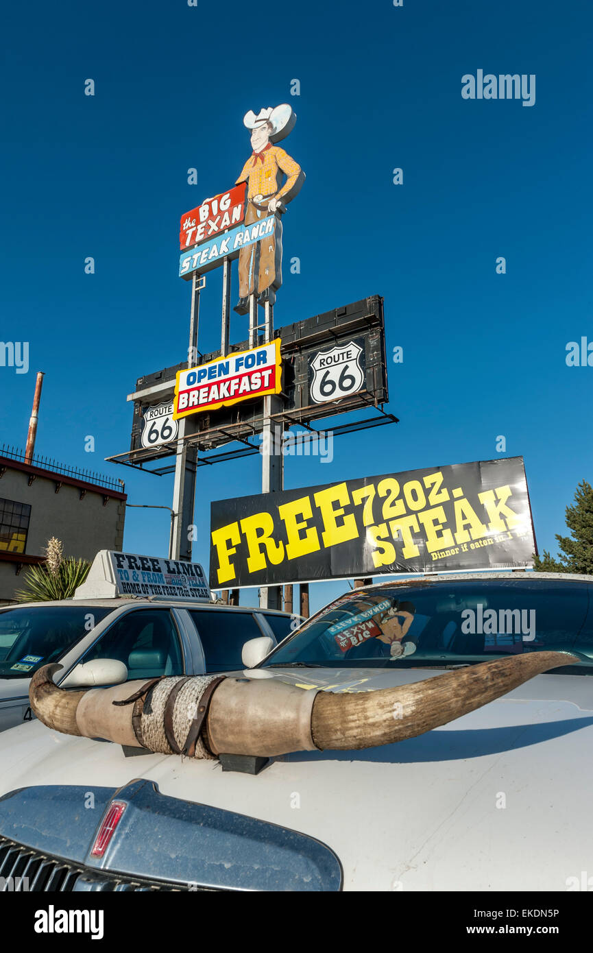 Big Texan Steak Ranch. Amarillo. Texas. USA Stock Photo - Alamy