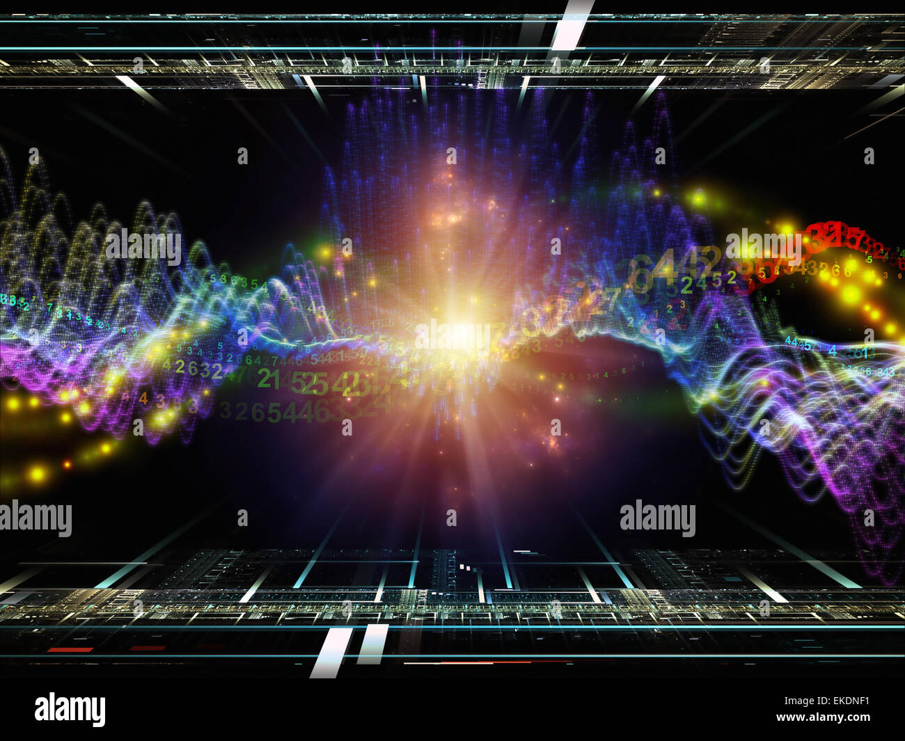 Digital Sine Wave Backdrop Stock Photo - Alamy