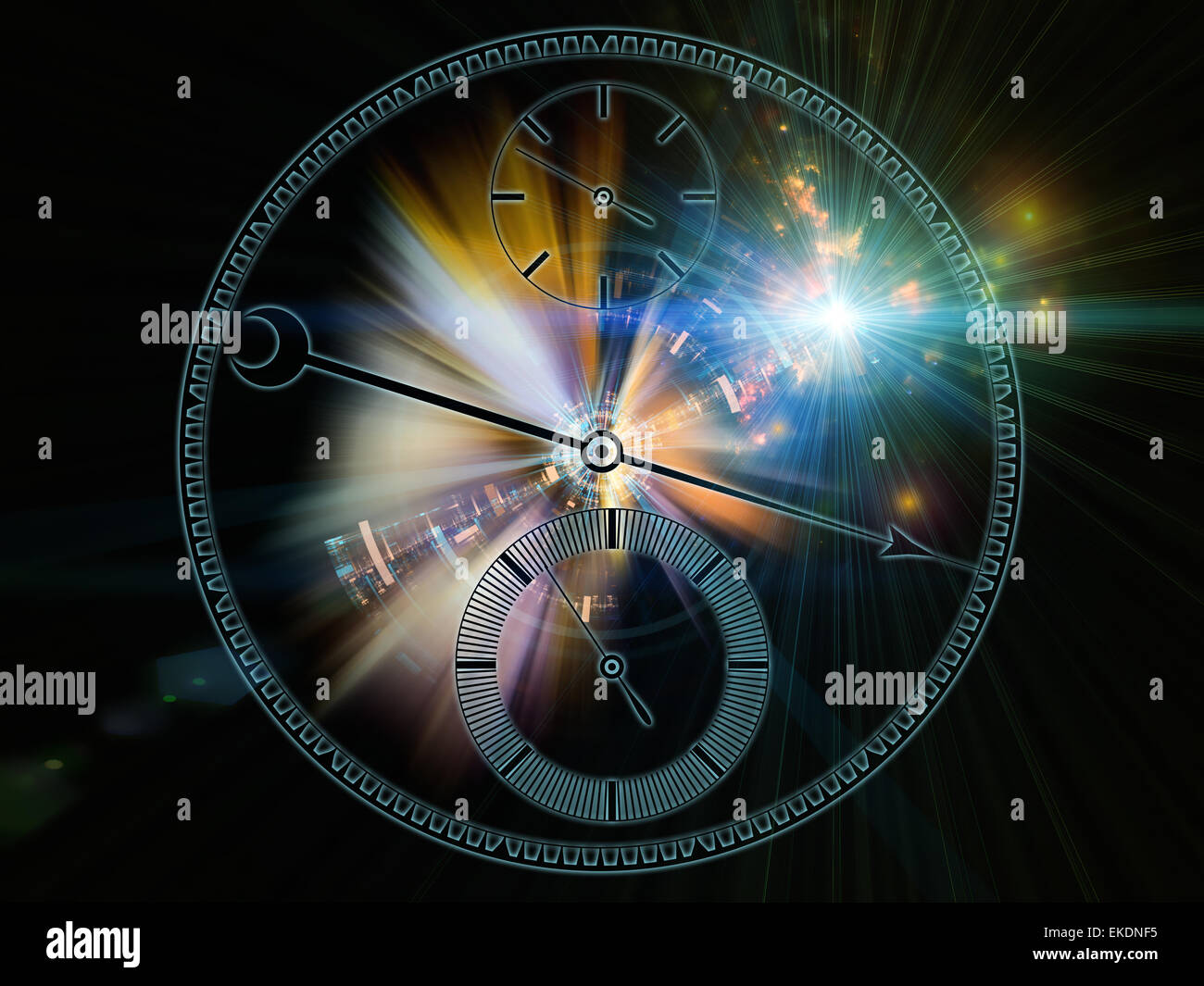 Visualization of the Chronometer Stock Photo - Alamy