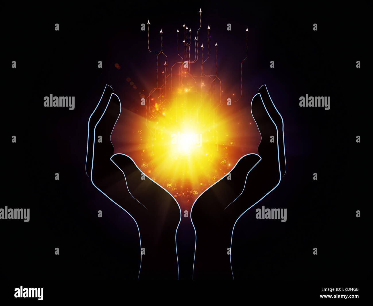 Technology at Hand Stock Photo - Alamy