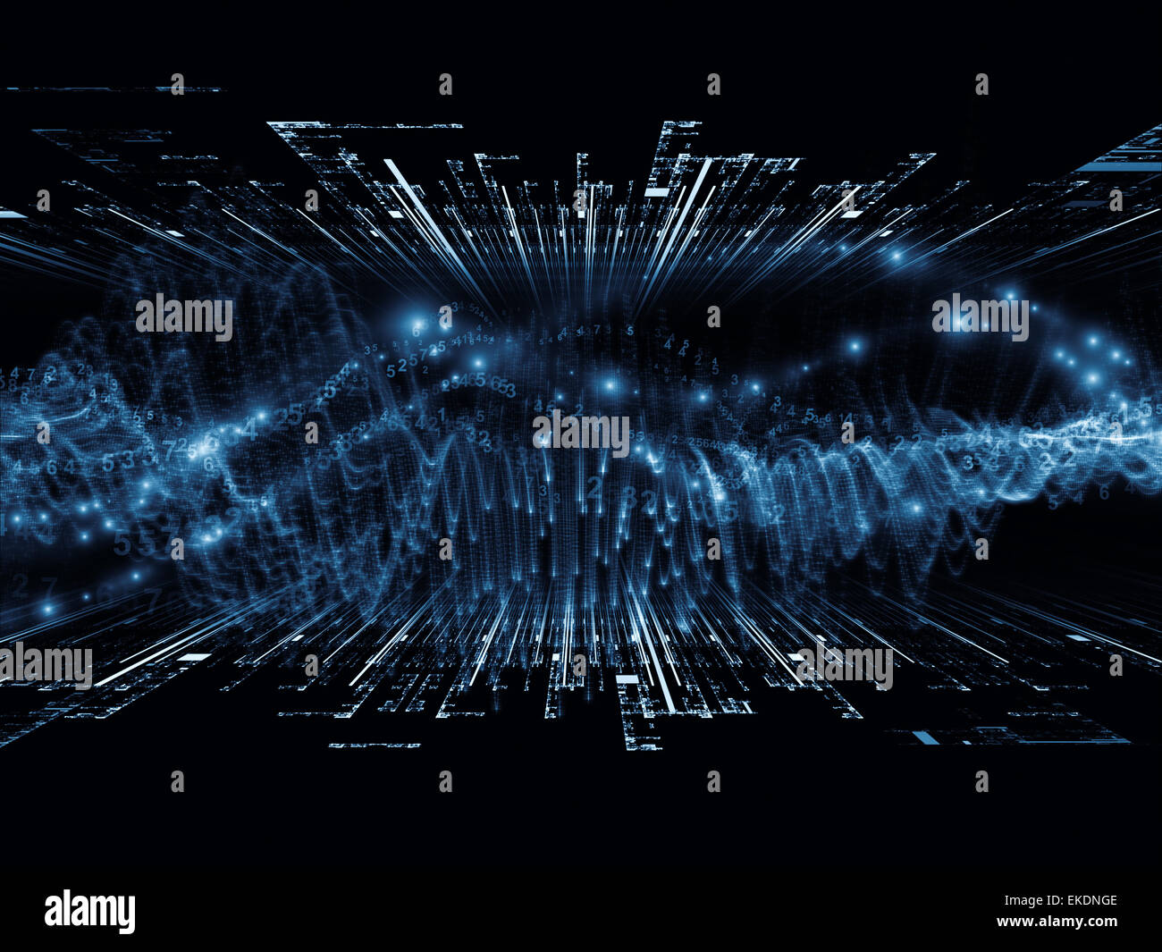 Digital Sine Wave Background Stock Photo - Alamy