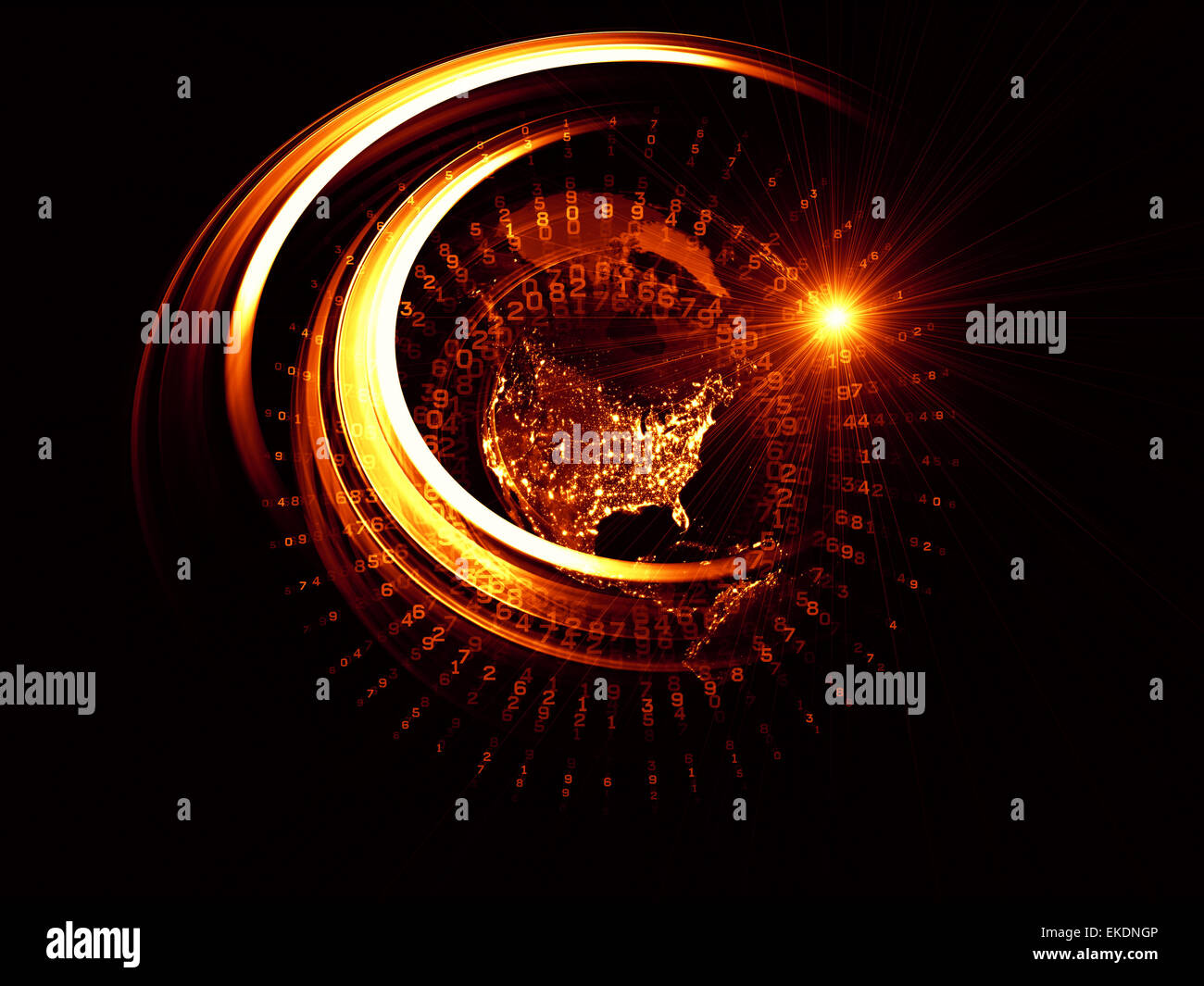 Earth Trails Abstraction Stock Photo - Alamy