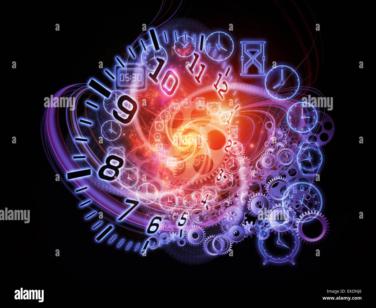Swirls of time Stock Photo - Alamy