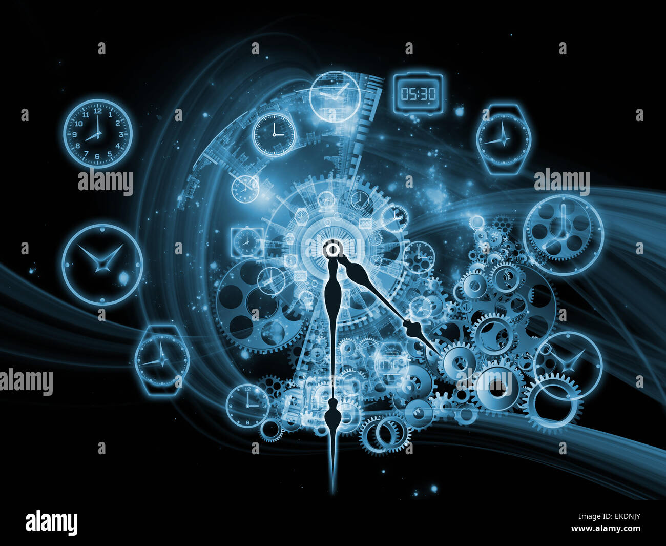 Teal clock hi-res stock photography and images - Alamy