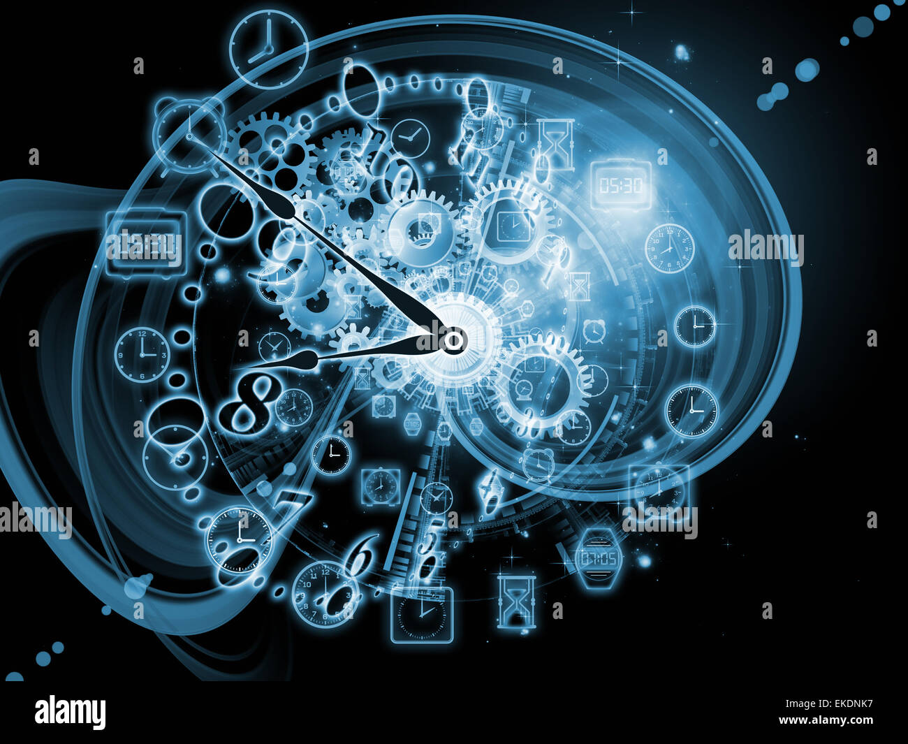 Teal clock hi-res stock photography and images - Alamy