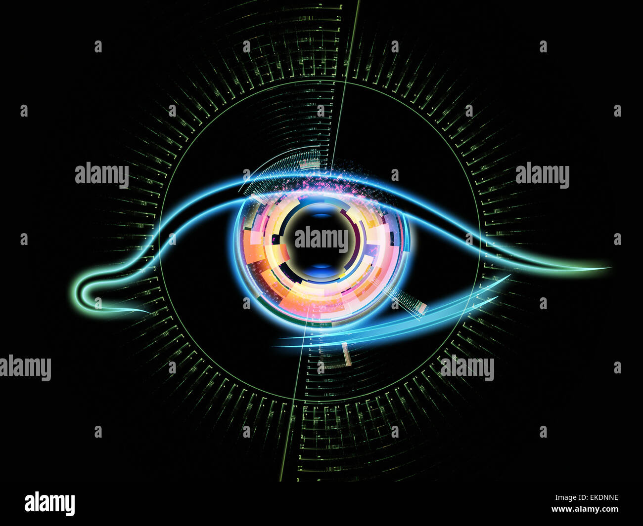 Vision of technology Stock Photo - Alamy