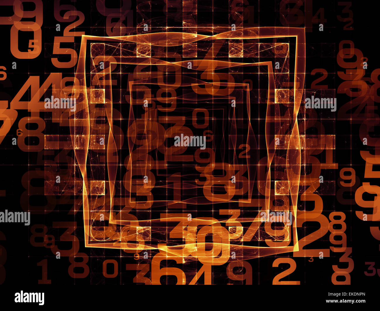 Unfolding of Numbers Stock Photo - Alamy