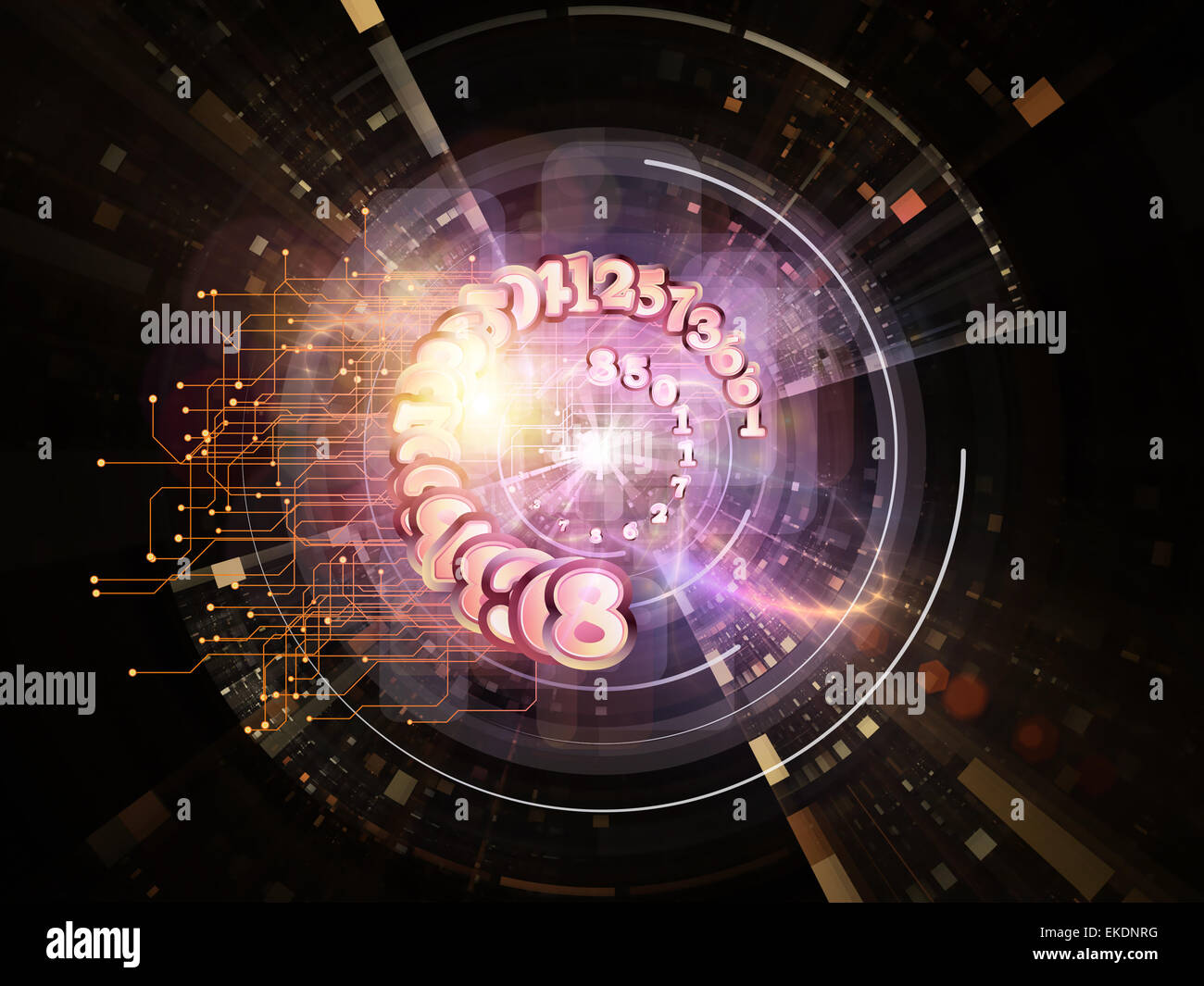 Number with particles hi-res stock photography and images - Alamy