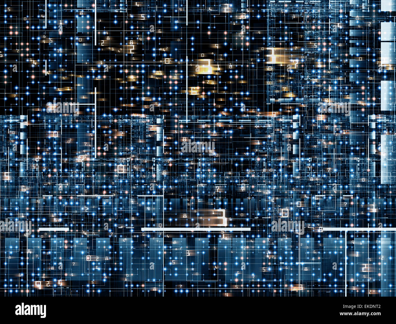Lights of the Network Stock Photo - Alamy