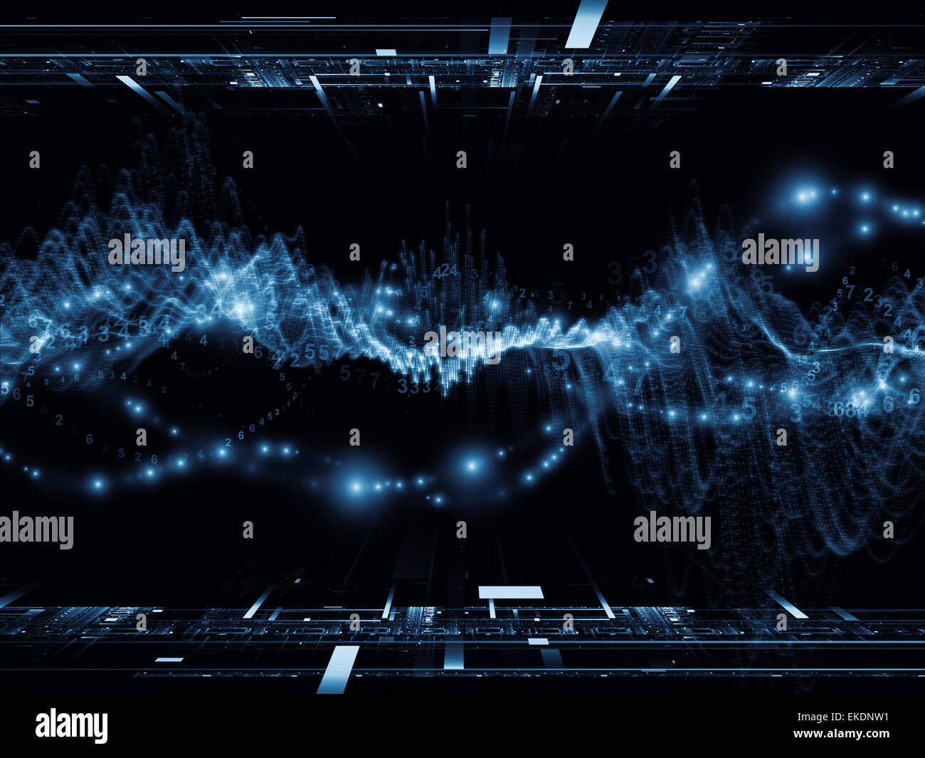 Digital Sine Wave Background Stock Photo - Alamy