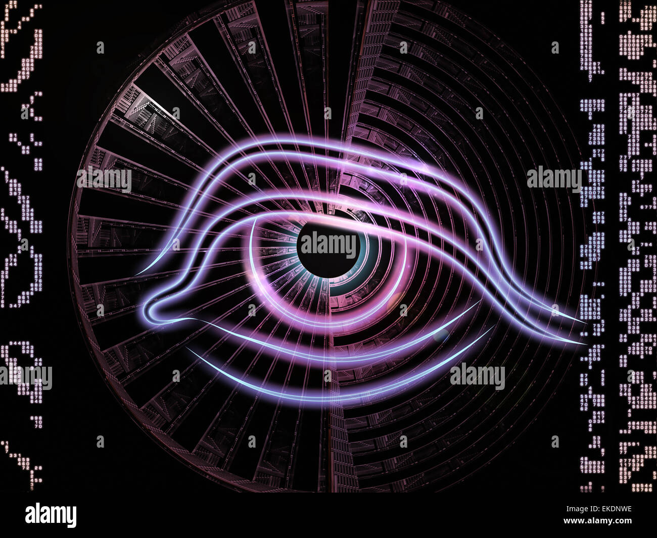 Iris of technology Stock Photo - Alamy