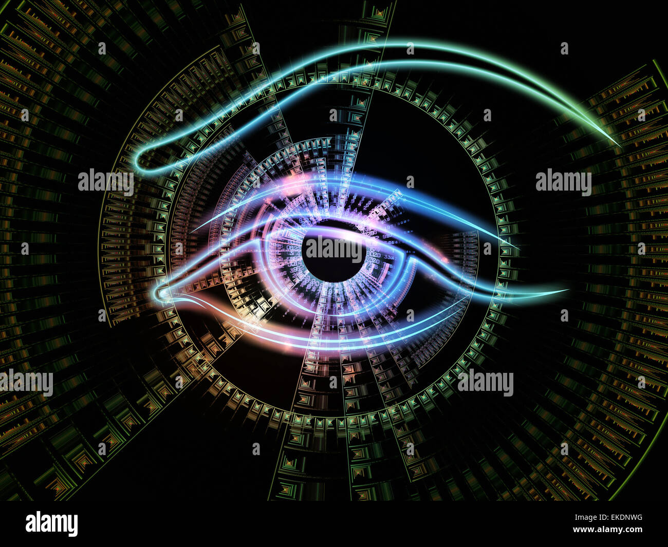 Eye of mechanical progress Stock Photo - Alamy