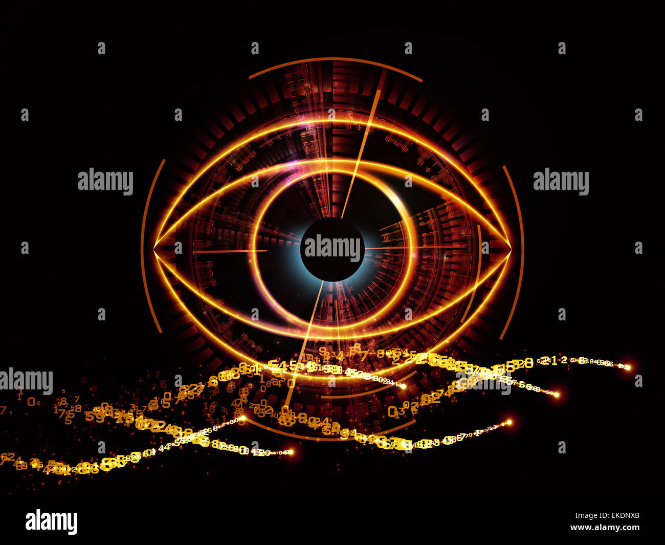 Eye of digital progress Stock Photo - Alamy