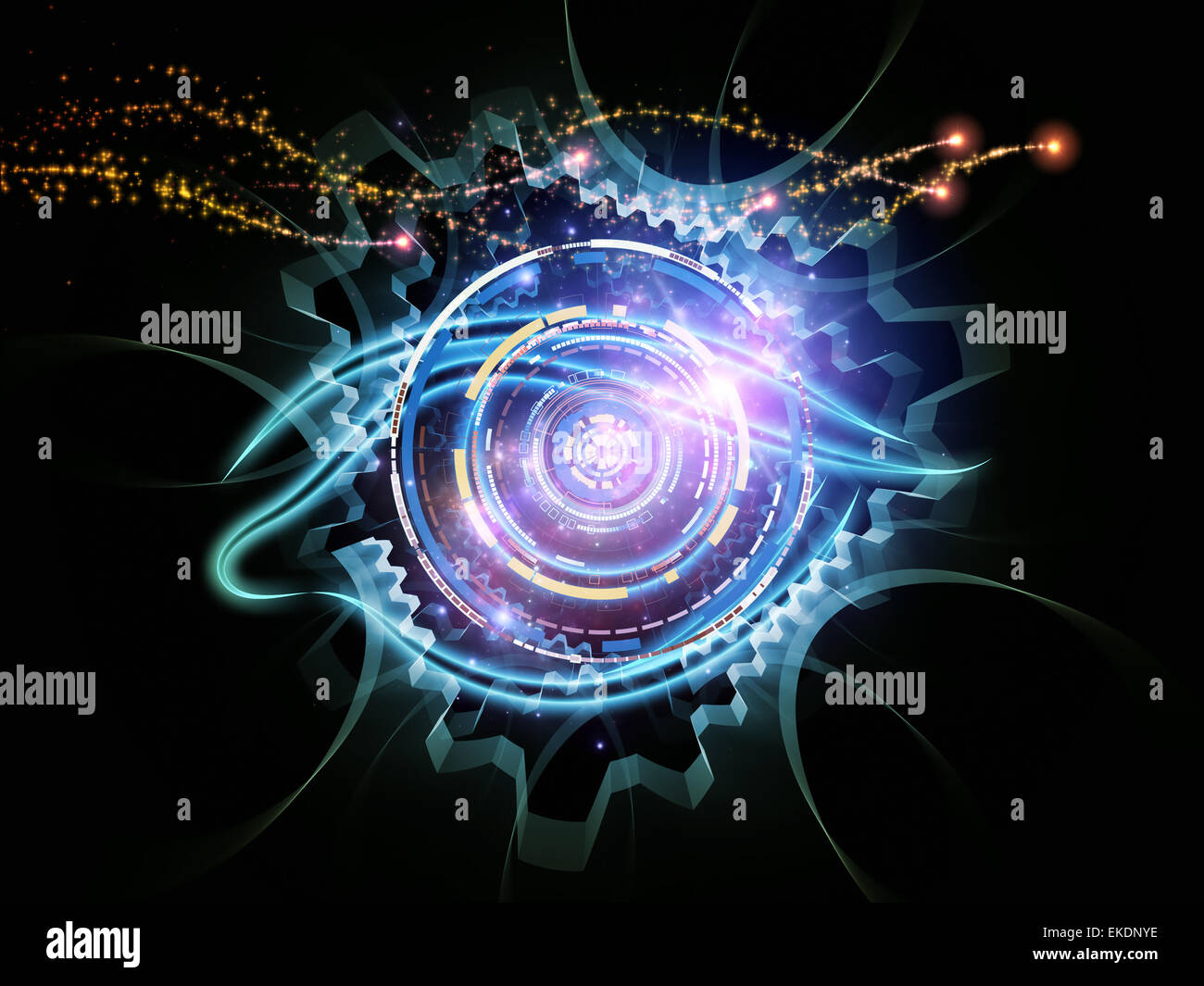 Technological eye view Stock Photo - Alamy