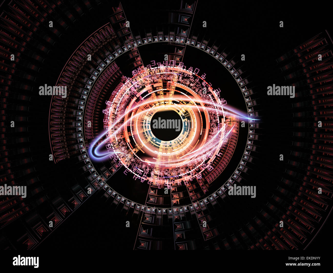Iris of technology Stock Photo - Alamy