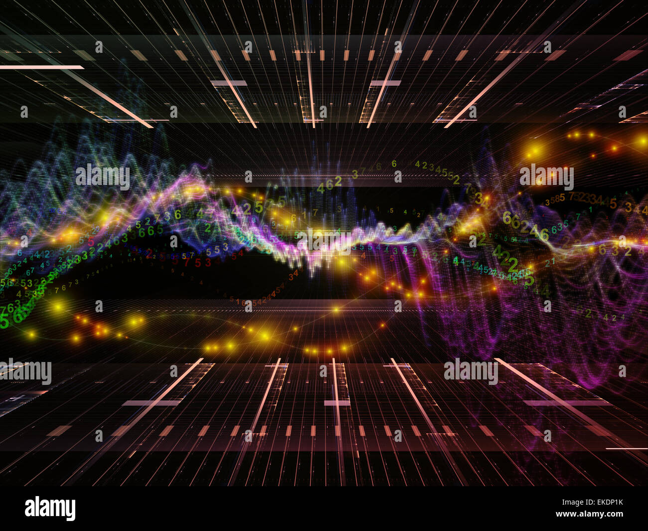 Digital Sine Wave Background Stock Photo - Alamy