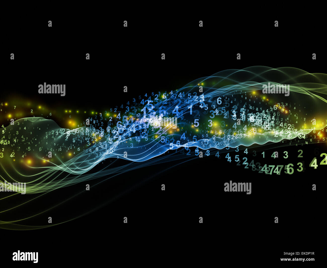 Sine Wave Numbers Stock Photo - Alamy