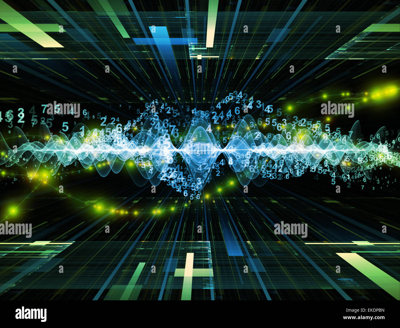 Sine Wave Stream Stock Photo - Alamy