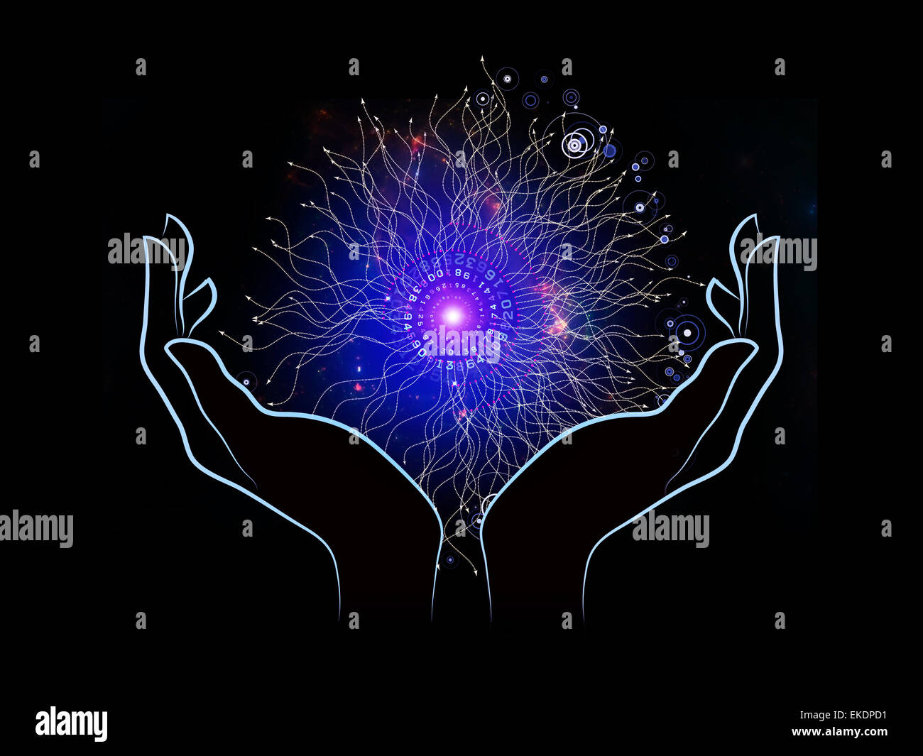 The Flame of Technology Stock Photo - Alamy