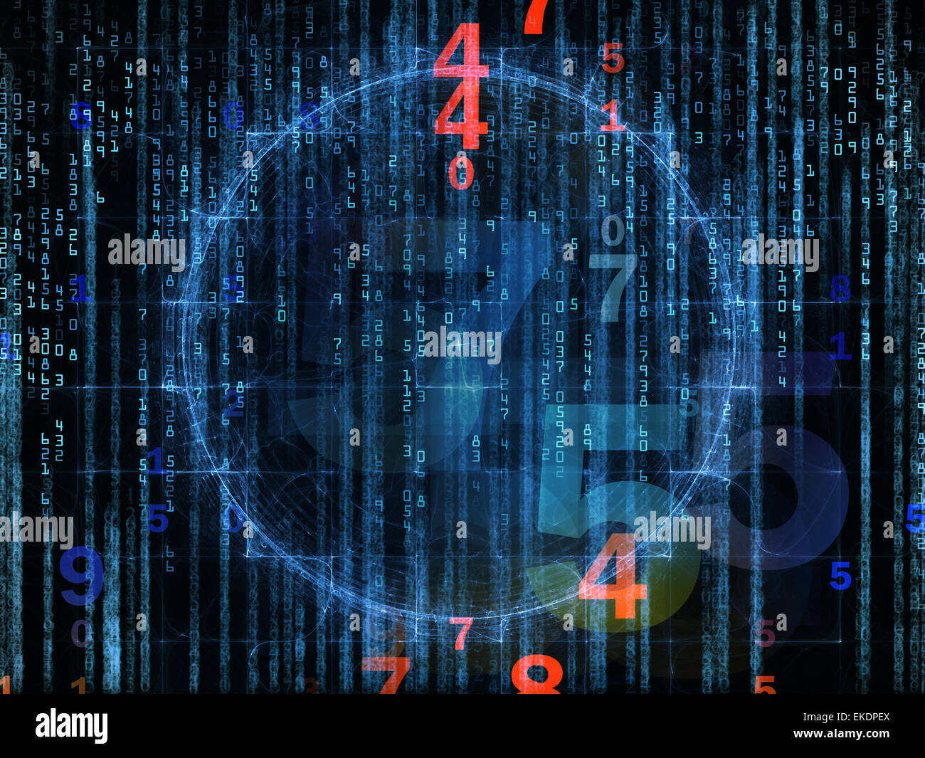 Abstract matrix numbers background hi-res stock photography and images ...