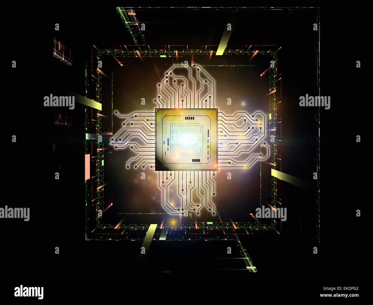 Visualization of the Processor Stock Photo - Alamy
