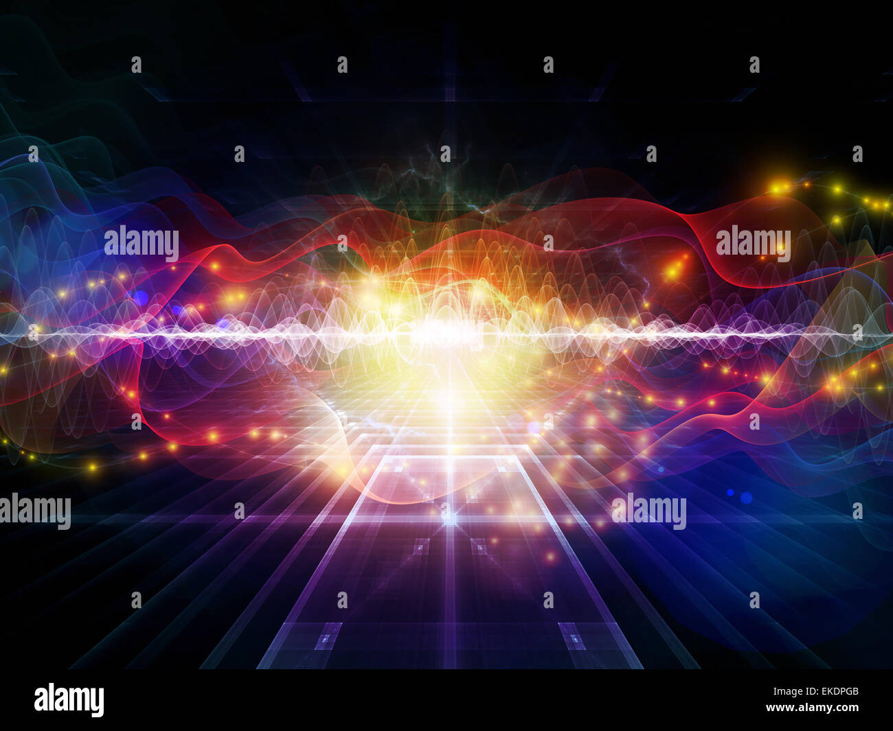 Glow of the Sine Wave Stock Photo - Alamy