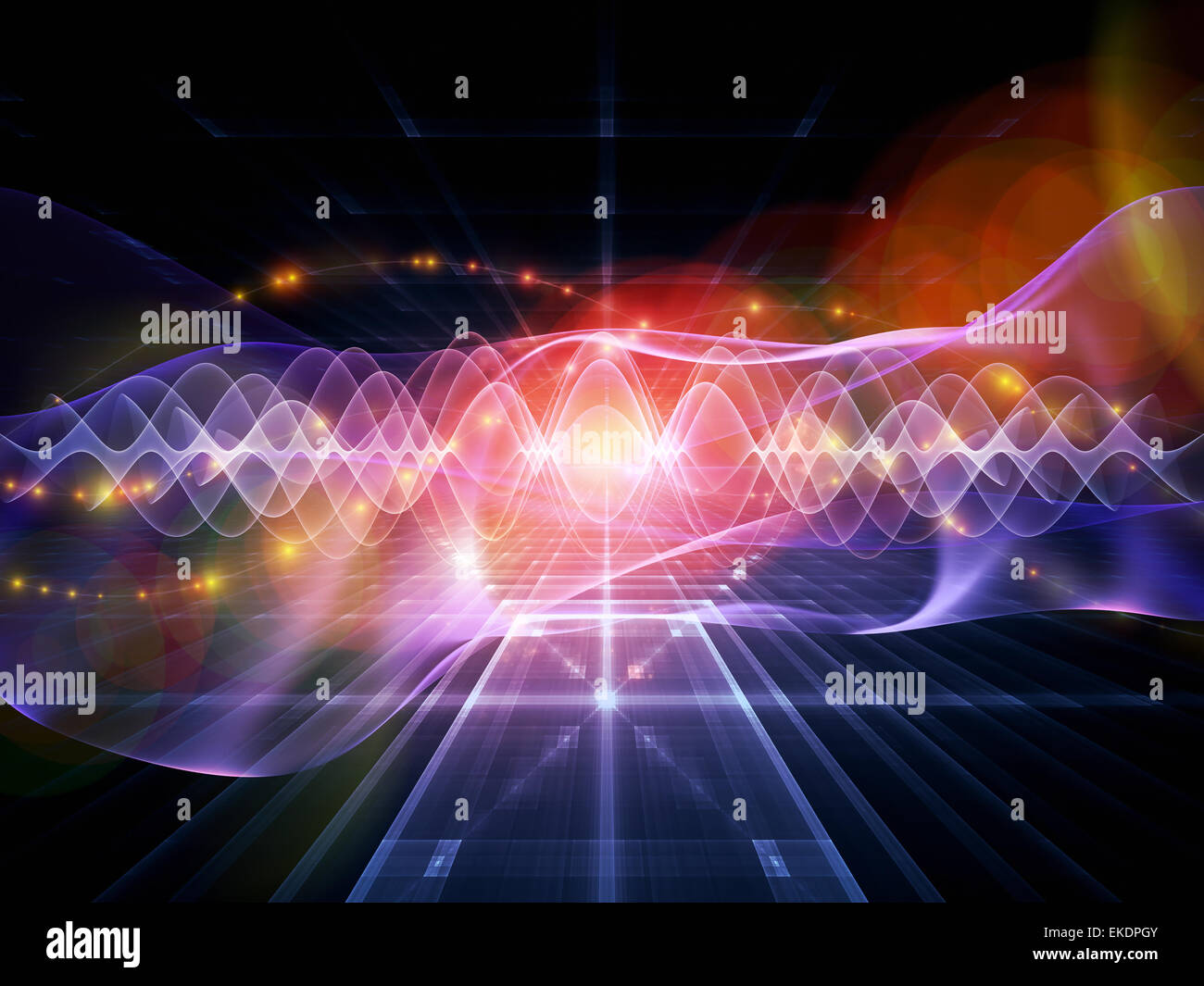 Toward Digital Sine Wave Stock Photo - Alamy