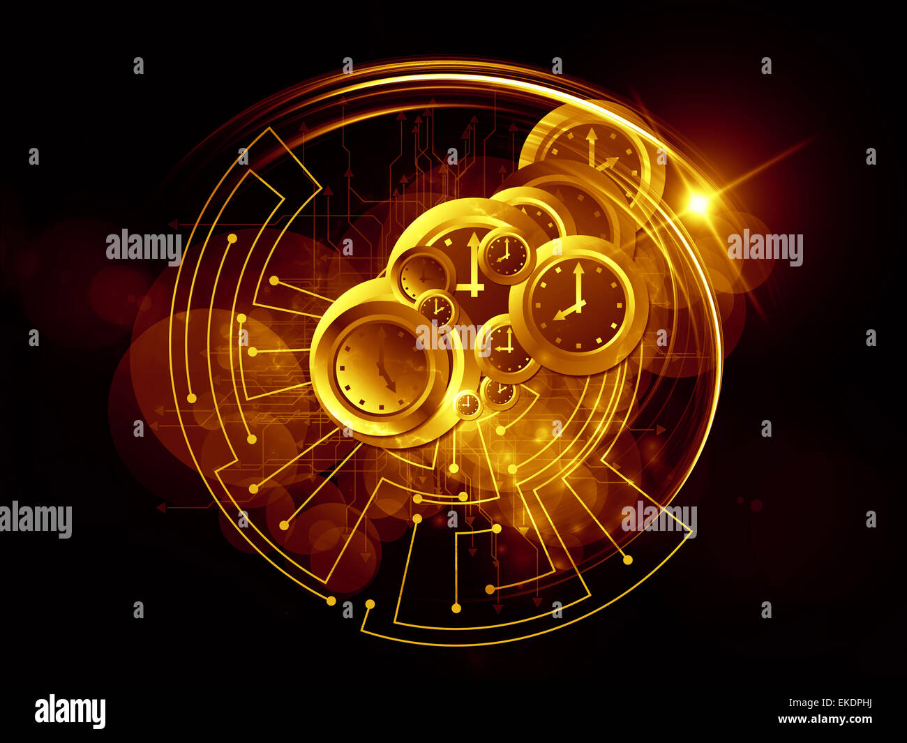 Abstract clocks hi-res stock photography and images - Alamy