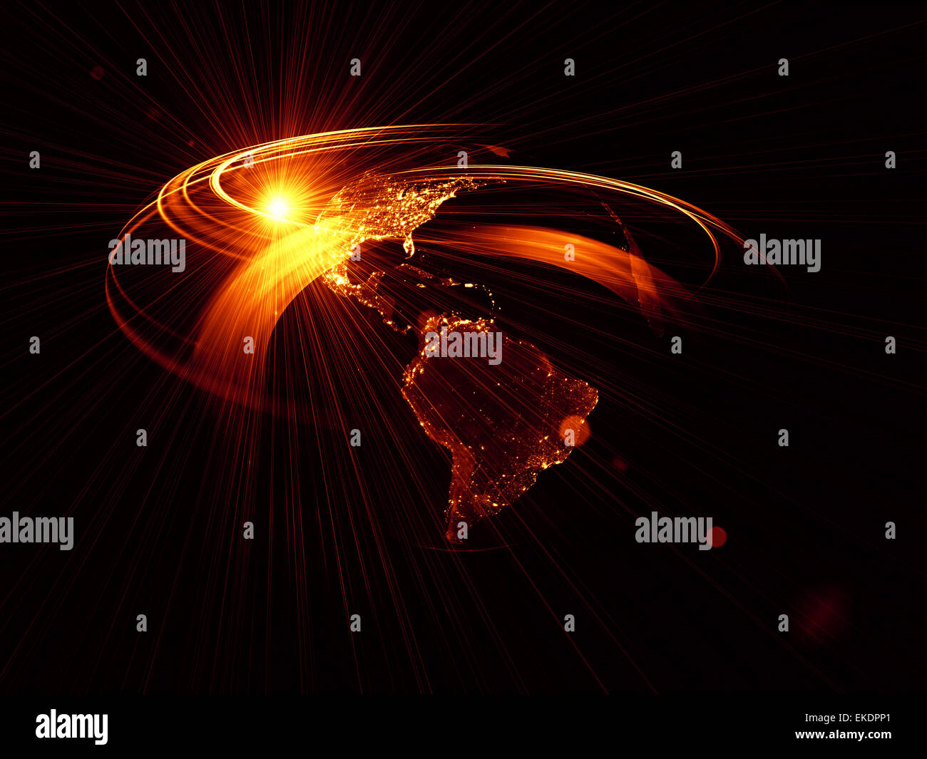 Earth Trails Composition Stock Photo - Alamy