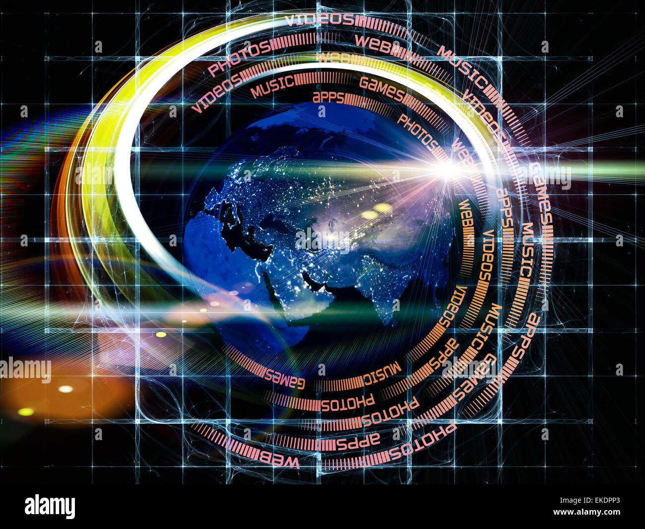 Earth Trails Background Stock Photo - Alamy