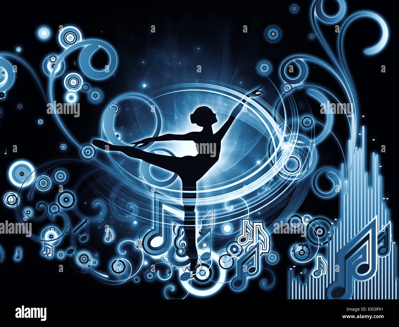 Unfolding of Music Stock Photo - Alamy