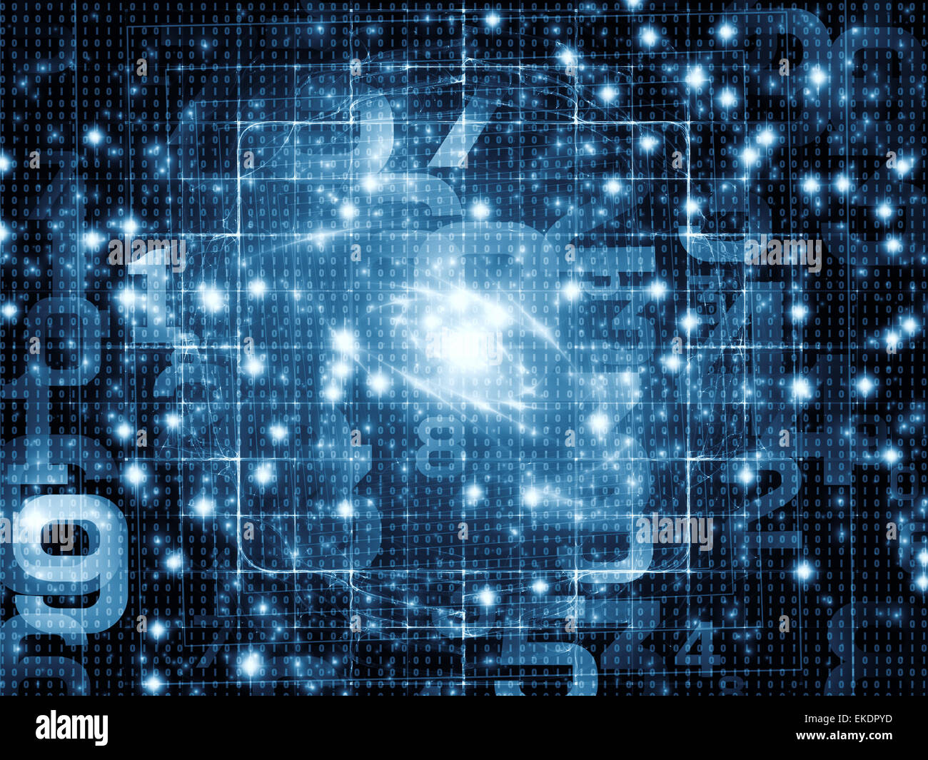 Light of Numbers Stock Photo - Alamy