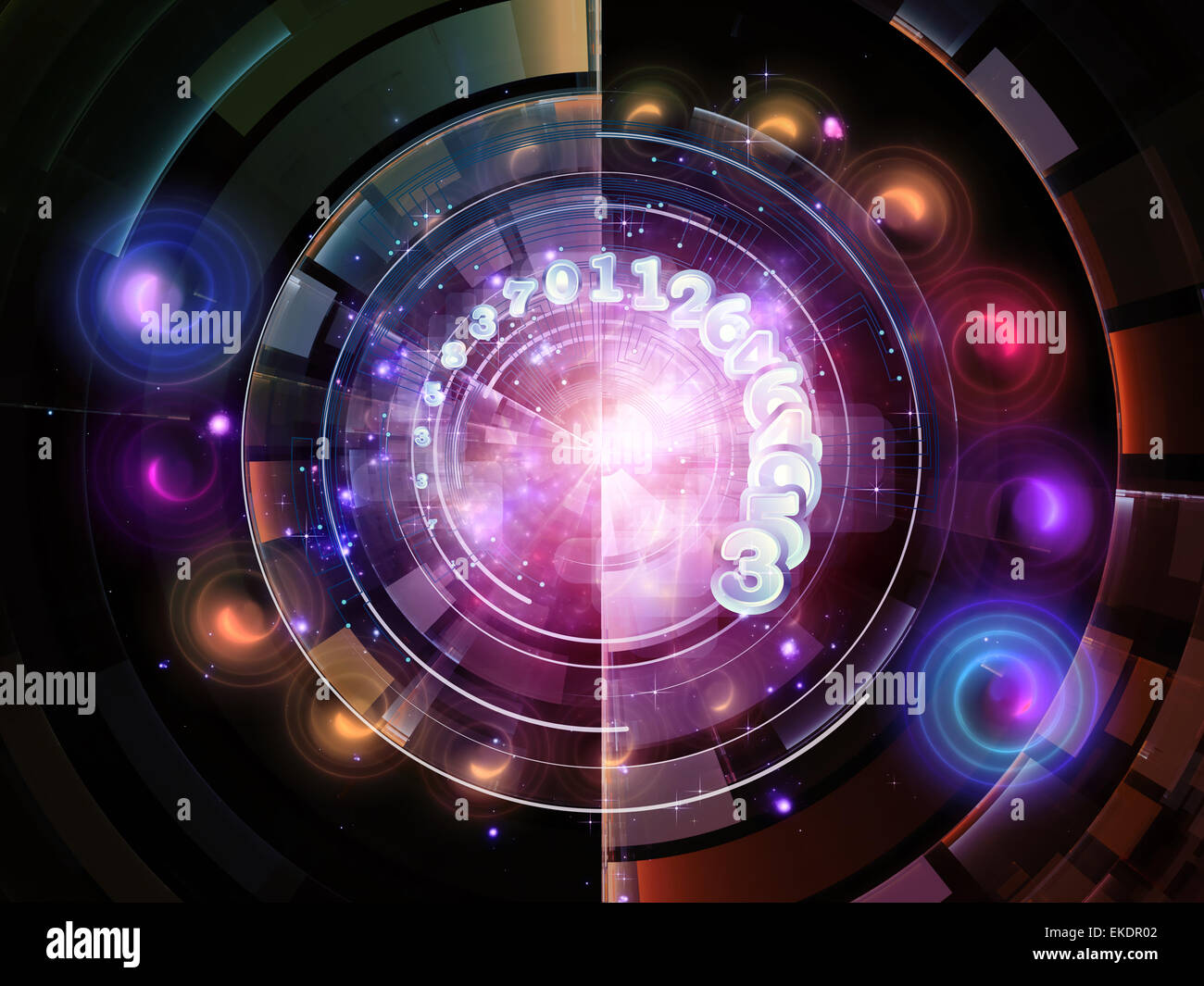 Number with particles hi-res stock photography and images - Alamy