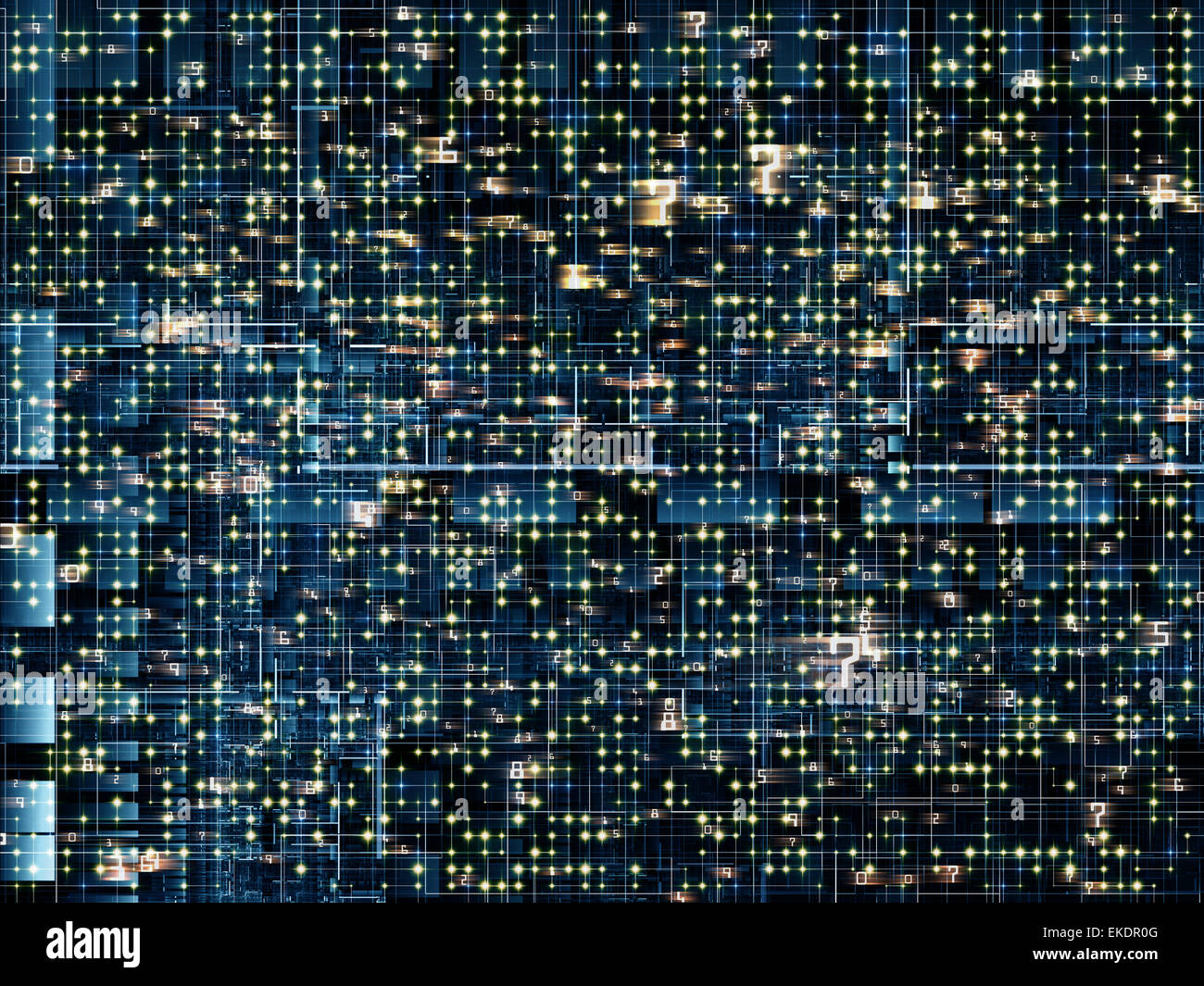 Lights of the Network Stock Photo - Alamy