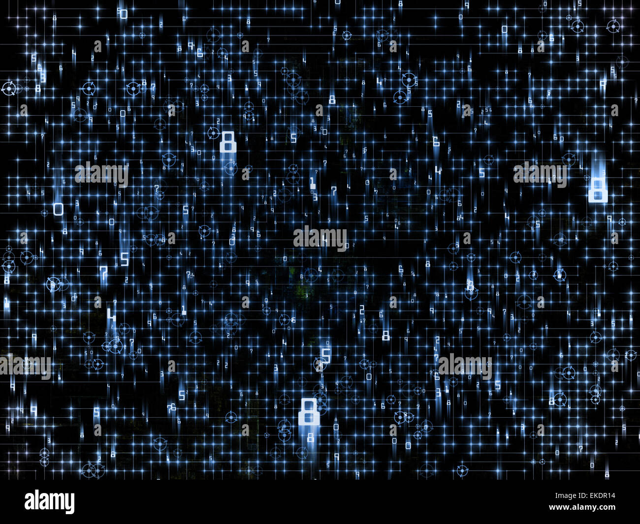 Numbers of the Network Stock Photo - Alamy