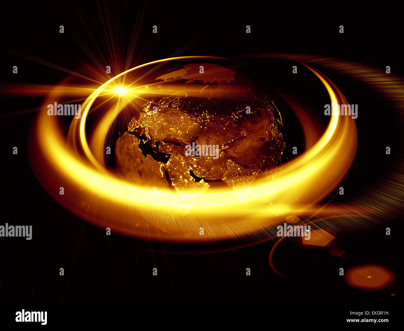 Earth Trails Abstraction Stock Photo - Alamy
