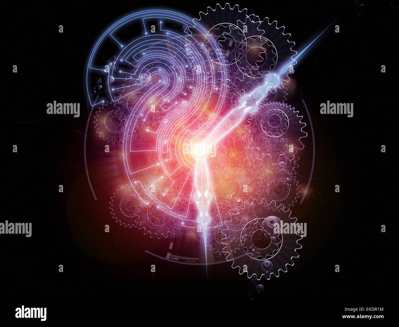 Abstract clock forms Stock Photo - Alamy