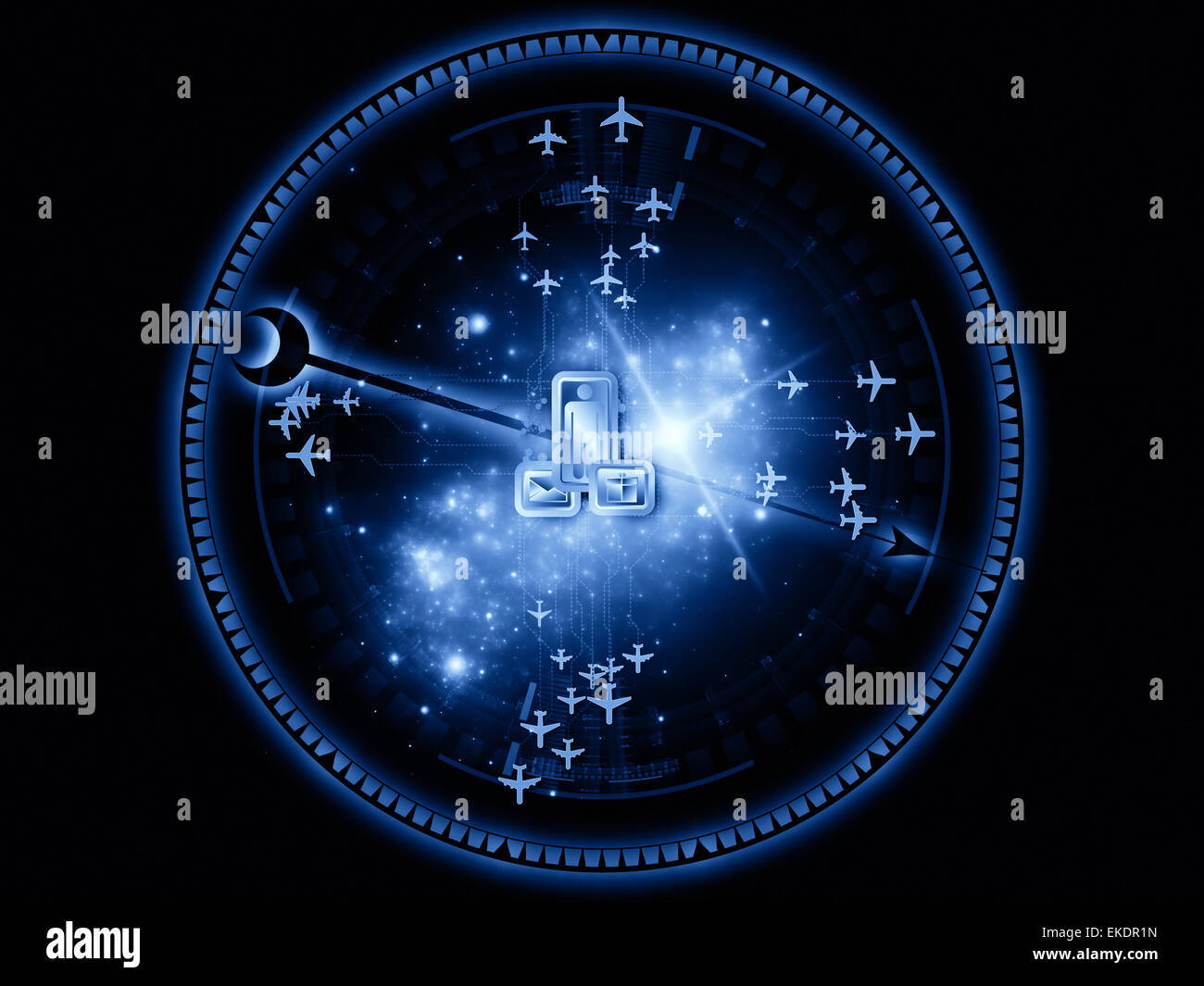 Abstract clock backdrop Stock Photo - Alamy