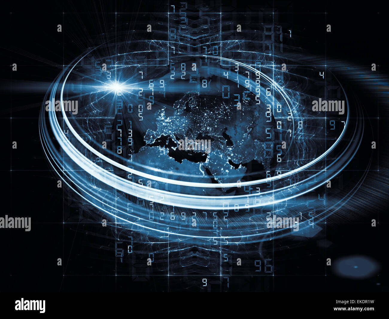 Earth Trails Propagation Stock Photo - Alamy