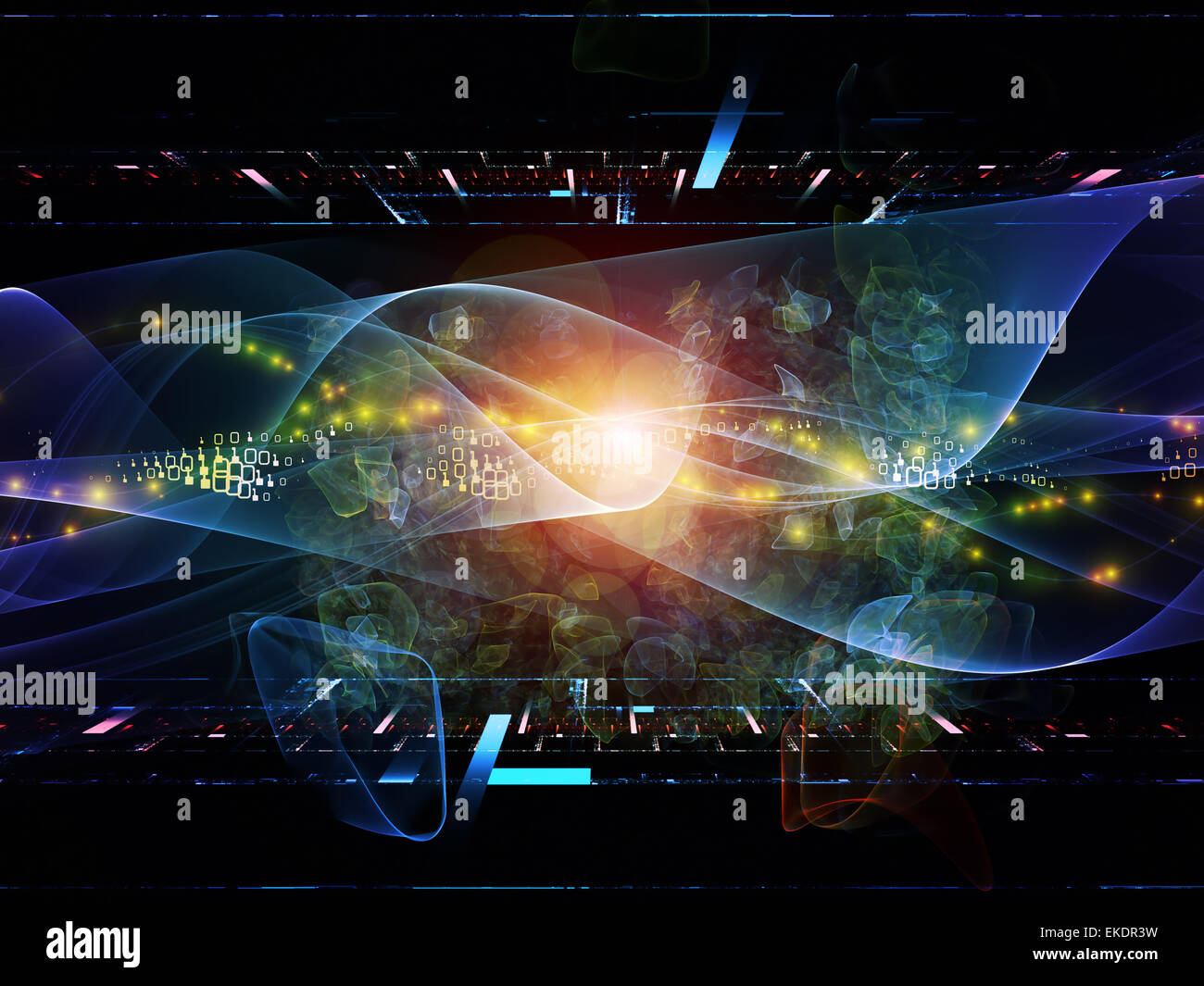 Digital Sine Wave Stock Photo - Alamy