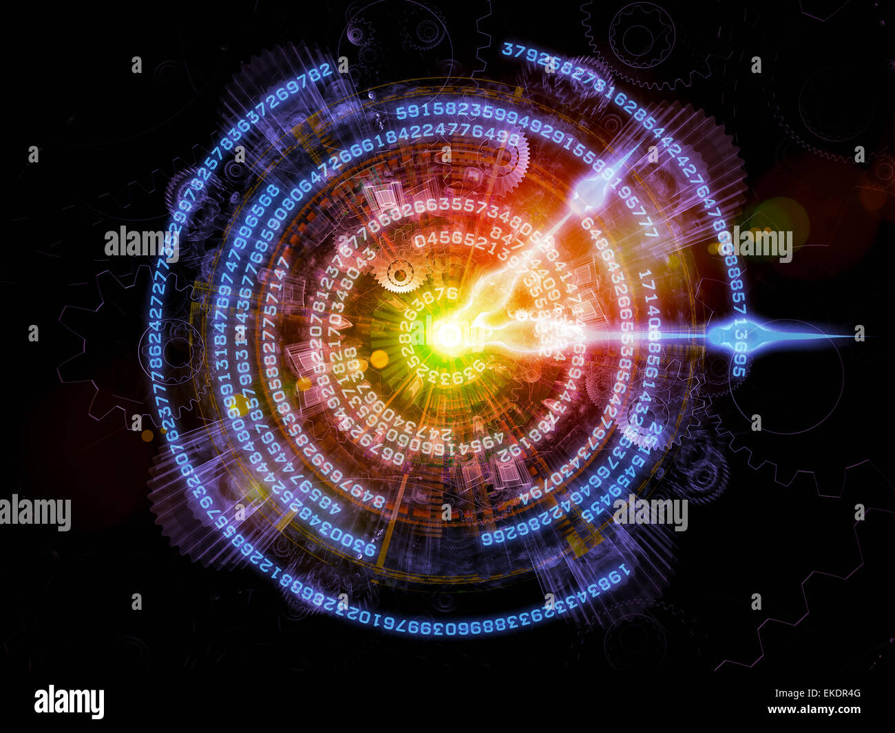 Abstract clock background Stock Photo - Alamy