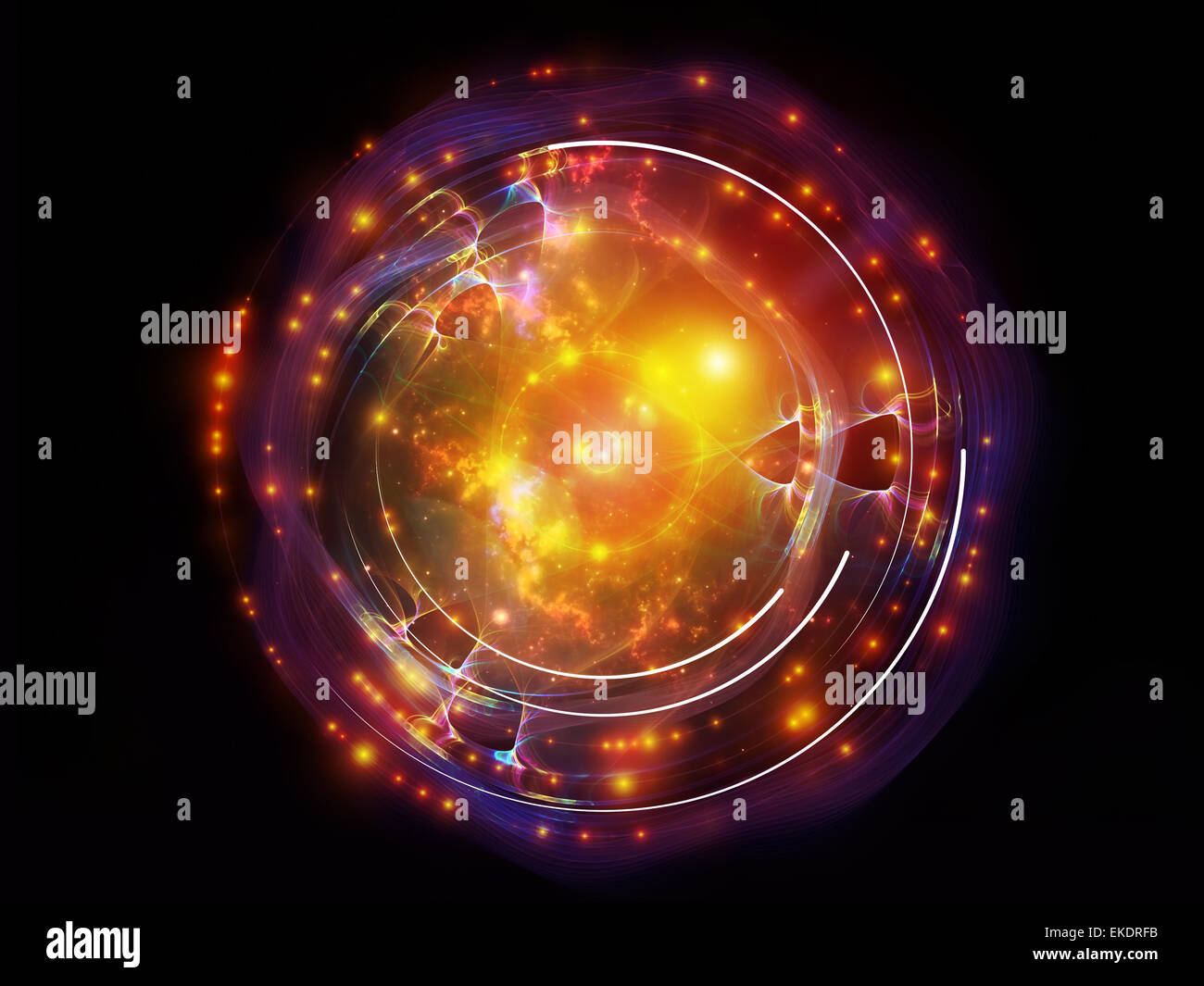 Pattern of yellow circular shapes hi-res stock photography and images ...