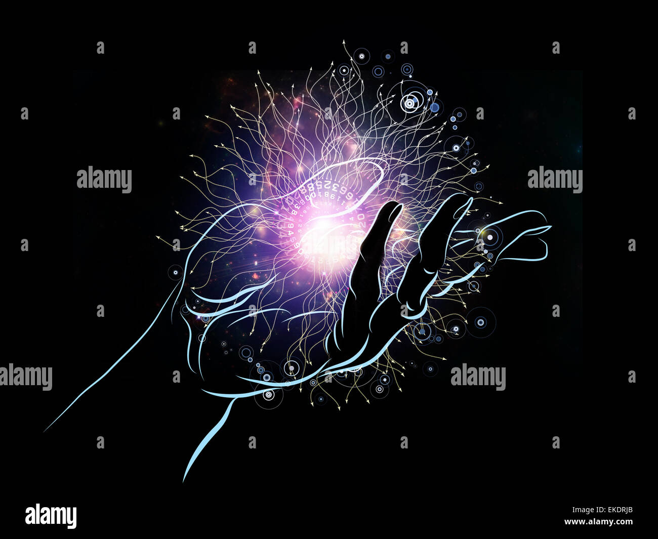 The Flame of Technology Stock Photo - Alamy